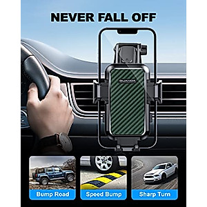 GUANDA TECHNOLOGIES CO., LTD. Cell Phone Stand, Desk Phone Holder, Upgraded Car Mount Phone Holder Dashboard Windshield