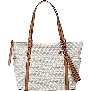 Michael Kors Sullivan Large Top Zip Tote Vanilla/Acorn One Size