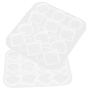 SEWACC 2pcs Hairpin Silicone Mold Resin Tray Molds Silicon Molds Resin Silicone Molds Hair Barrette Molds Hair Clip Accessories Resin Hair Clips Mold Hairpin Molds DIY Craft Mold Simple