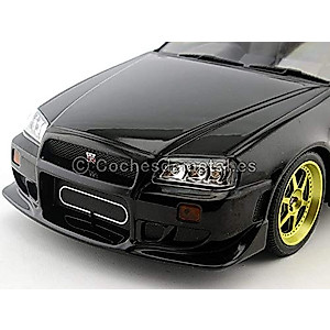 Greenlight 19030 1999 Nissan Skyline GT-R (R34), Black