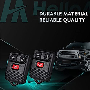 HelloAuto Key Fob Fits Ford F150 F250 F350 Explorer Escape Expedition, Keyless Entry Remote for Lincoln Mercury. (FCC ID : CWTWB1U345, CWTWB1U33) 3-Btn 2PCS