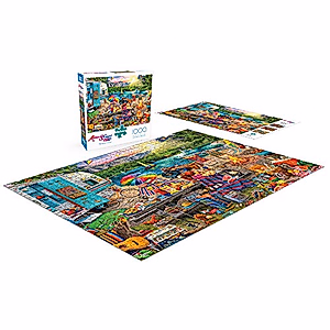 Buffalo Games - Aimee Stewart - The Family Campsite - 1000 Piece Jigsaw Puzzle , Blue
