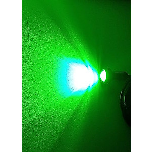 5/8 Inch Black 22mm Bolt Beam Green LED Accent Rock Lights with 20ft. AWG #26 Wire for UTV Off-Road Trucks Trailers Motorcycles RVs Boats ATVs