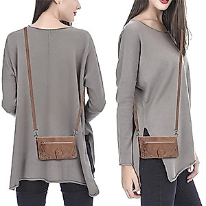 HUANGTAOLI Crossbody Shoulder Strap Adjustable Phone Case for Oppo A57 5G, PU Leather Zipper Handbag Wallet Case Kickstand Cover for Oppo A57 5G