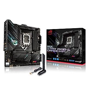 ASUS ROG Strix Z690-G Gaming WiFi 6E LGA 1700(Intel 12th Gen) Micro ATX gaming motherboard(PCIe 5.0,DDR5,14+1 power stages,2.5 Gb LAN,Thunderbolt 4,3xM.2,Front panel USB 3.2 Gen 2x2 Type-C connector)