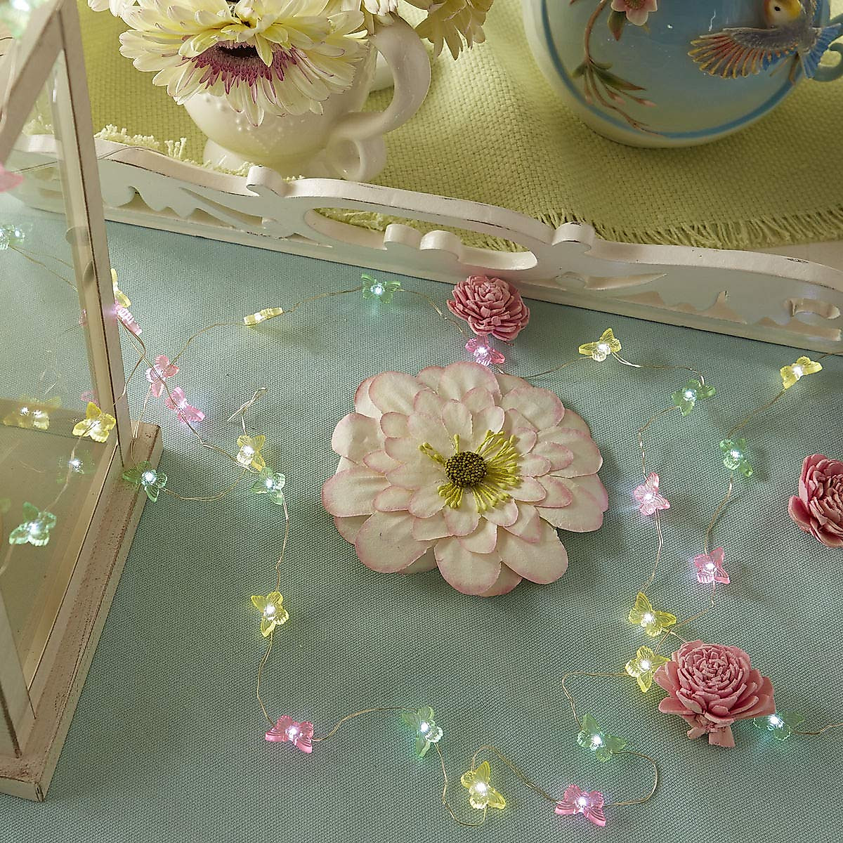 MIYA LIFE Butterfly String Lights LED Butterfly Lamp with Remote Butterfly Lights for Bedroom Elegant Butterfly Decor Hanging Lights for Bedroom