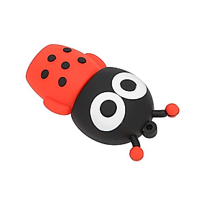 Cartoon Flash Disk Cartoon Ladybug Compatible Optional Stock USB Flash Drives Memory Thumb Stick Pendrive U Disk, for Data Storage Transmission Sharing(64GB)