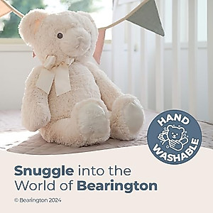 Bearington Creamy White Teddy Bear Plush, 12 Inch Creamy White Stuffed Animal