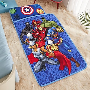 Paw Patrol Super Soft Plush Toddler Quilted Nap Mat with Built in Blanket and Pillow, 20" Wx46 L