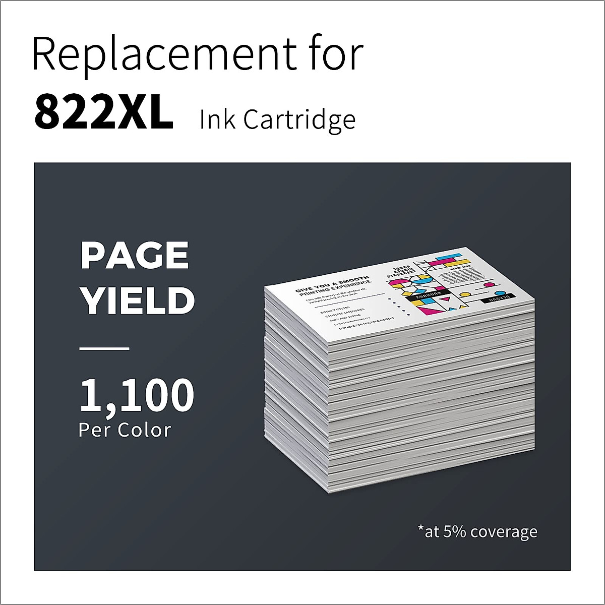 LEMERO UTRUST Remanufactured Ink Cartridge Replacement for Epson 822XL 822 T822 T822XL use with Epson Workforce Pro WF-3820 WF-4820 WF-4830 WF-4834 WF-4833 (1 Cyan, 1 Magenta, 1 Yellow, 3-Pack)