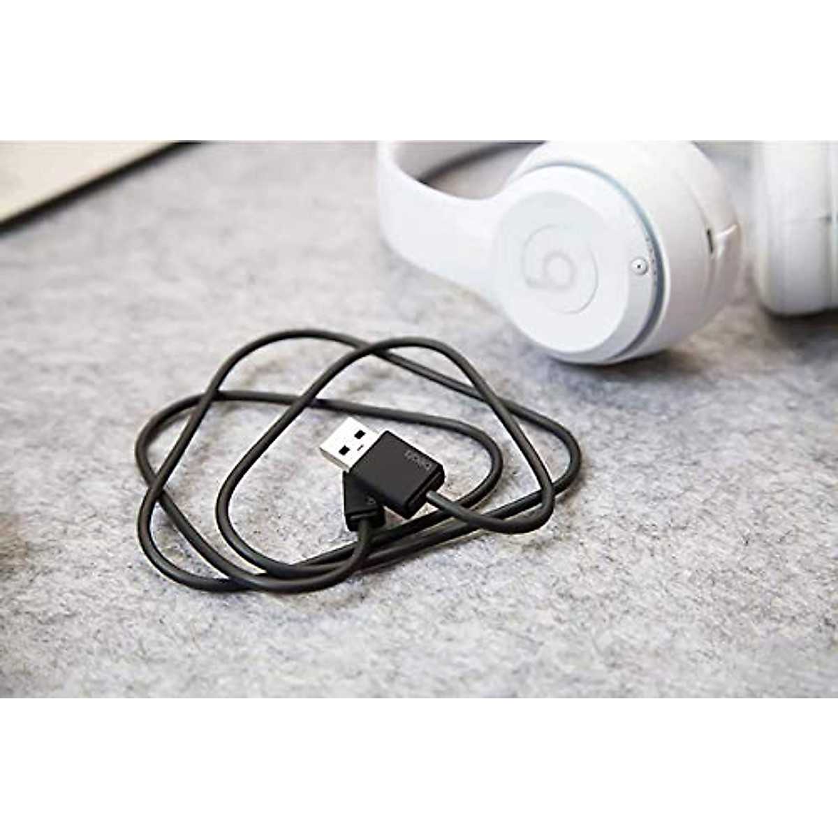 Replacement Micro USB Charging Charger Power Supply Cable Compatible with for Beats by Dr Dre Studio Solo Powerbeats 3 2.0 Wireless Headphone and Pill Speakers (USB-B)