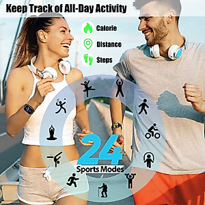 FACOI Smart Watch for iPhone Compatible - 2023 Smart Watch Answer Make Call for Android Phones for Women Men, Heart Rate Blood Oxygen SpO2 Sleep Fitness Watch Tracker Compatible Android iOS Phones