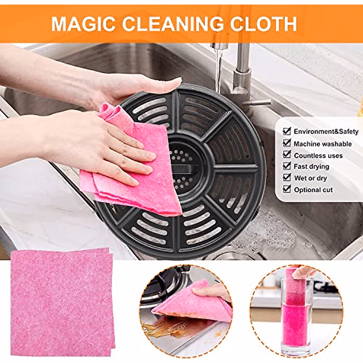 BeranWung 8.2IN Air Fryer Grill Plate for Ninja AF101 4QT AF161 AF150 XL 5.5QT Air Fryers, Upgraded Air Fryer Crisper Plate Grate Crisping Tray Rack for Ninja FD302 Foodi Pressure Cooker