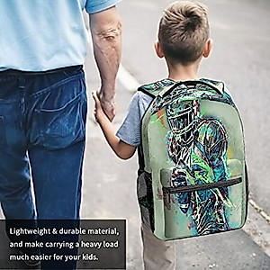 KIOPLYET American Football Backpack School Book Bag Laptop Backpacks Travel Hiking Camping Day Pack
