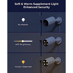 REOLINK CX410 2K PoE Security Camera Outdoor with F1.0 Aperture, True Color Night Vision, 1/1.8" Image Sensor, Adjustable Warm Light, Human/Vehicle/Pet Detection, Built-in Siren, 2-Way Talk