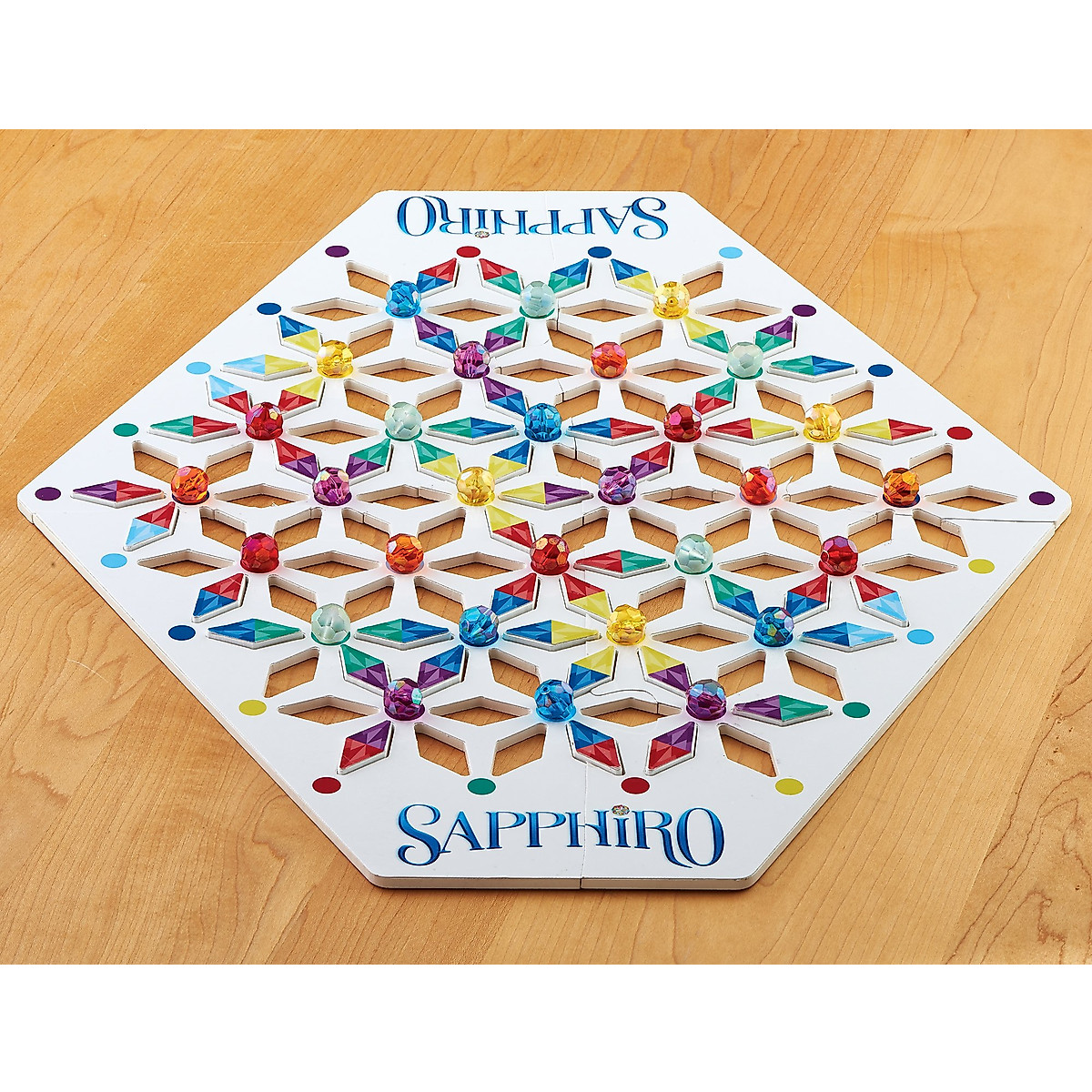 MindWare Sapphiro – Strategy Family Game for All Ages – All-Inclusive & Fun for Kids & Adults – 140pc Board Game for 2 to 4 Players, Ages 6+