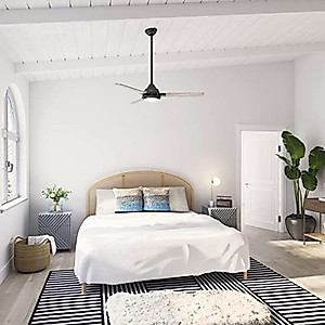 Hunter Fan Company, 50780, 54 inch Leti Noble Bronze Ceiling Fan with LED Light Kit and Wall Control