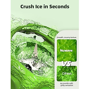 Nuwave Infinity Commercial Blender, Heavy-Duty Smoothie Blender w/ 2.5HP Copper Motor & Laser-Cut Blades, Last 100 Years, Quick Ice Crushing, 64oz Tritan Jar, NSF Certified, 10 Speeds, Self-Cleaning