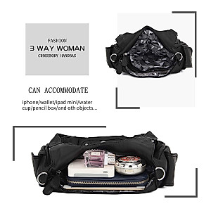 Angel Barcelo Roomy Fashion Hobo Womens Handbags Ladies Purses Satchel Shoulder Bags Tote Washed Leather Bag Black