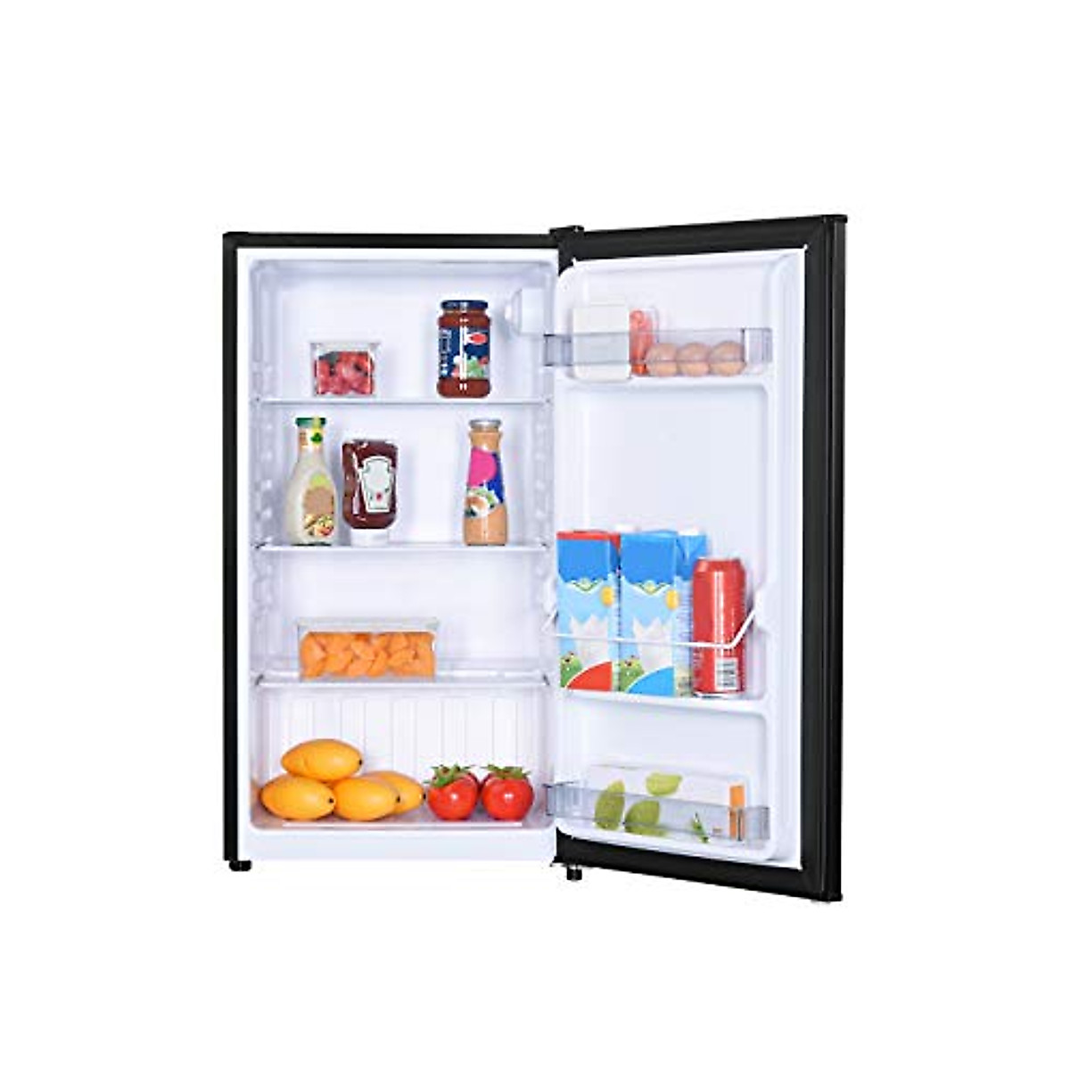 Danby DAR032B1BM 3.2 Cu.Ft. Mini Fridge In Black - Free-Standing All Fridge For Bedroom, Living Room, Kitchen, Dorm