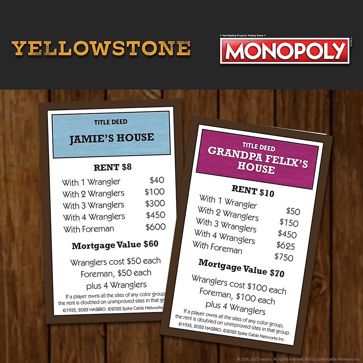 Monopoly: Yellowstone | Buy, Sell, Trade Spaces Featuring Locations from The Paramount Network Show | Collectible Classic Monopoly Game | Officially-Licensed, Yellowstone Game & Merchandise, 6 players
