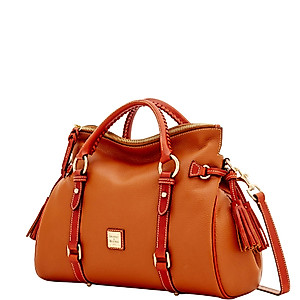 Dooney & Bourke Handbag, Pebble Grain Large Satchel - Brown