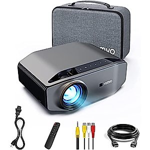 Portable Projector for Outdoor Movies, vamvo L6200 Home Theater Movie Projector, Supported 1080P Full HD Video Projector Compatible with Fire TV Stick, PS4, HDMI, VGA, AV and USB