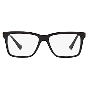 Versace VE 3328 GB1 Black Plastic Rectangle Eyeglasses 56mm