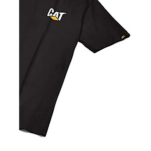 Caterpillar Men's Trademark T-Shirt (Regular and Big & Tall Sizes), Black, X Large
