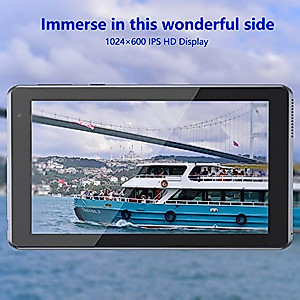 BYANDBY Tablet 7 inch Android 11.0 Tablet, 32GB ROM （128GB Expand）, Quad-Core, WiFi, GMS, Dual Camera, Educational, Games （Black）