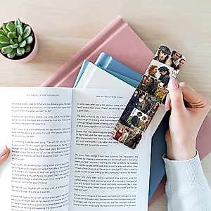 Bookmarks Ruler Metal Poldark Bookography Collage Measure Tassels Bookworm for Bookmark Reading Gift Markers Christmas Ornament Book Bibliophile