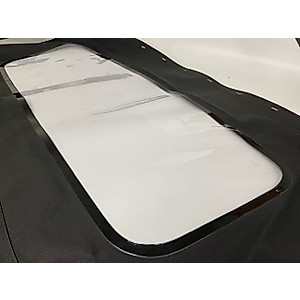 Replacement for: Ford Mustang 1994-2004 Convertible Soft Top & Plastic Window Black Sailcloth (1 Piece Easy Install)