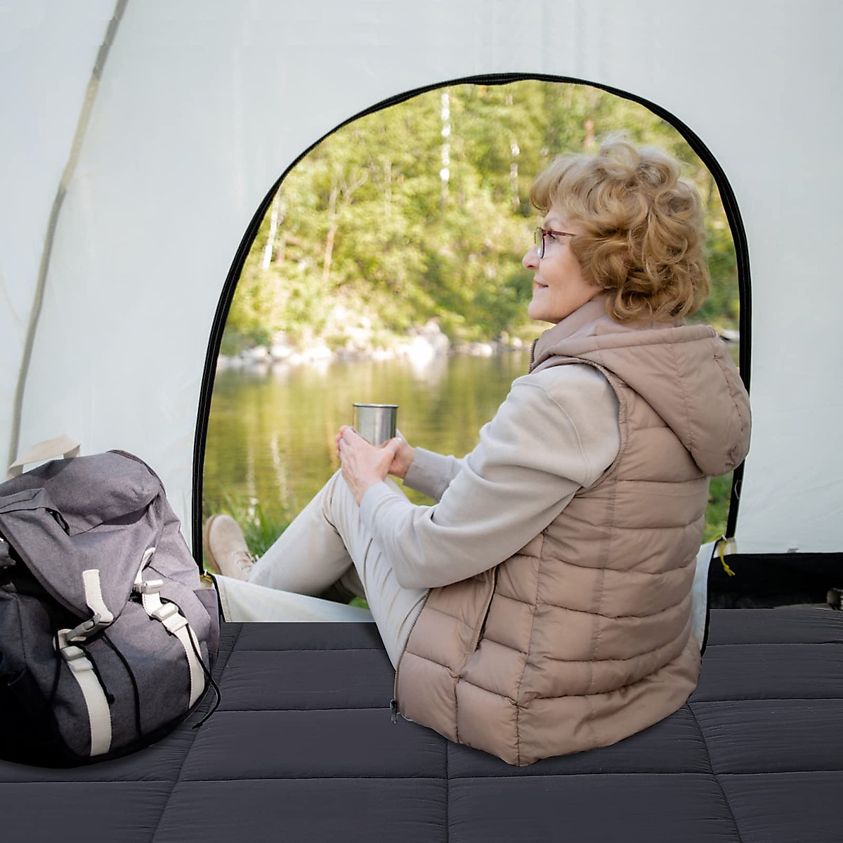 LILYPELLE Japanese Floor Mattress Futon Mattress, Foldable Mattress, Roll Up Mattress Sleeping Tatami Mat Floor Lounger Guest Bed, Easy to Store and Portable for Camping Couch, Twin Full Queen