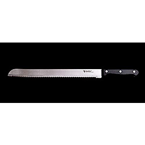 HUMBEE Chef Serrated Bread Knife For Home Kitchens Bread Knife 12 Inch Black