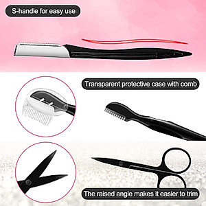 Eyebrow Kit, Multipurpose Exfoliating Dermaplaning Tool Face kits for Women Girl, Eyebrow Grooming Set (9 in 1)