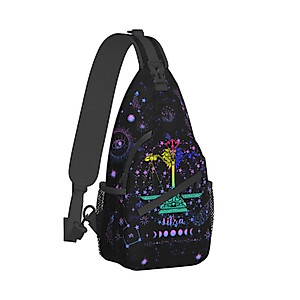 Libra Constellation Sling Bag Chest Bag Zodiac Sign Crossbody Bags For Men Women