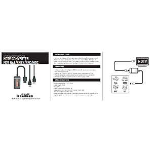 G-Dreamer 3-In-1 HDTV HDMI 720 Cable for GameCube/ N64/ Super NES 5ft