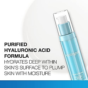 Neutrogena Hydro Boost Hydrating Hyaluronic Acid Serum, Oil-Free and Non-Comedogenic Face Serum Formula for Glowing Complexion, Oil-Free & Non-Comedogenic, 1 fl. oz