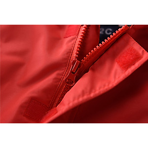 M2C Boys Girls Cotton Lined Rain Jacket Waterproof Light Windbreaker 4T Red