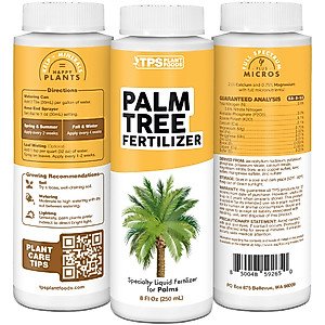 Palm Tree Fertilizer for All Palms and Ferns, Liquid Plant Food 8 oz (250mL)