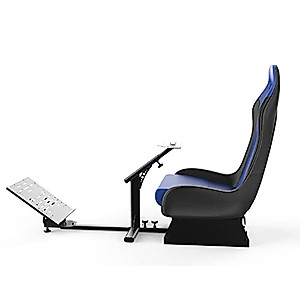 cirearoa Racing Wheel Stand with seat Gaming Chair Driving Cockpit for All Logitech G923 | G29 | G920 | Thrustmaster | Fanatec Wheels | Xbox One, PS4, PC Platforms (Black/Blue)