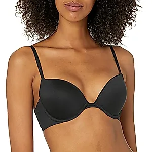 Calvin Klein Women's Constant Push Up Plunge Bra Bra, -black, 32A