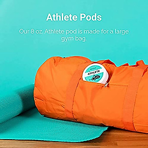 Azuna All-Natural Odor Remover Gel, Large Gym Bag | Air Purifier with Tea Tree Oil | Plant-Based & Long Lasting | For Smoke, Pet Odor & Strong Odors | Athlete, 8 oz.