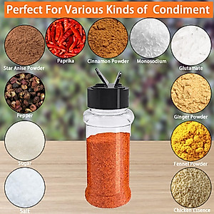 JMIATRY 36 Packs 3.4oz Plastic Spice Jars with Shaker Lids Empty Plastic Spice Bottles with Labels 100ML/ 3.4 Ounce Plastic Seasoning Containers for Spice,Herbs,Powders,Glitters