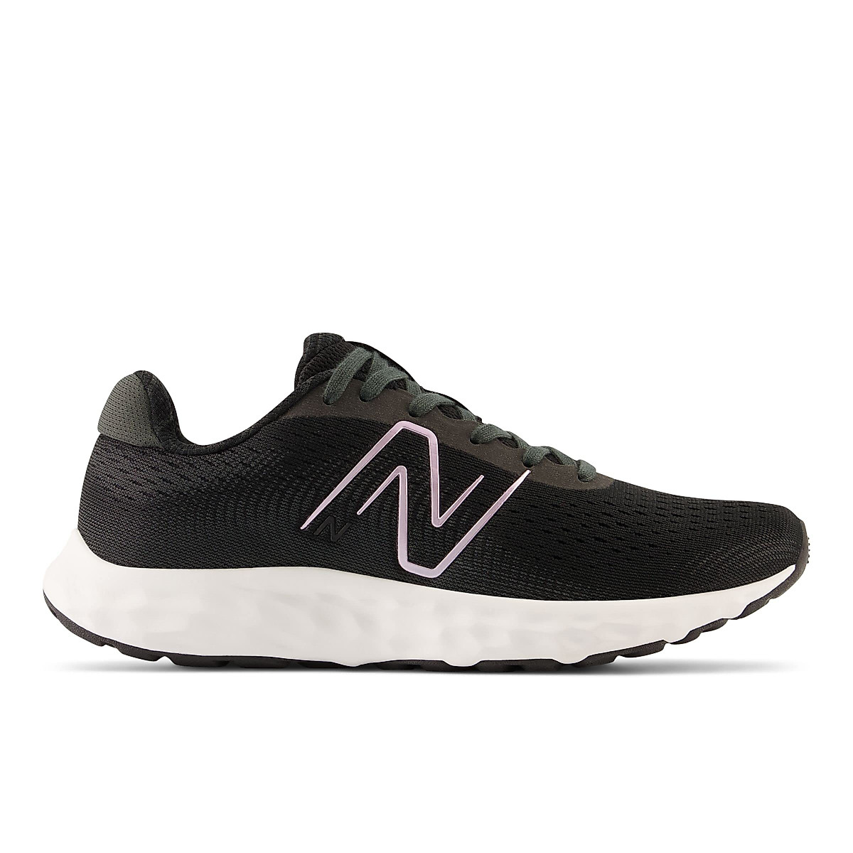 New Balance Women's 520 V8 Running Shoe, Black/White, 9.5