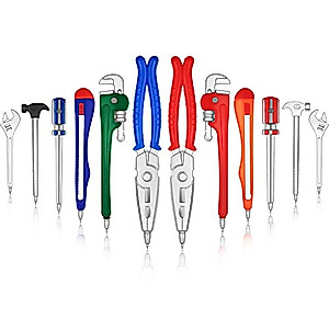 Novelty Tool Ballpoint Pens Fun Pens Writing Ballpoint Pens for Kids Adults School Office Gift Stationary Supplies (12 Pcs)