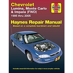 Chevrolet Lumina, Monte Carlo & Impala FWD (95-05) Haynes Repair Manual (Does not include information specific to rear-wheel drive Impala models or supercharged models.)