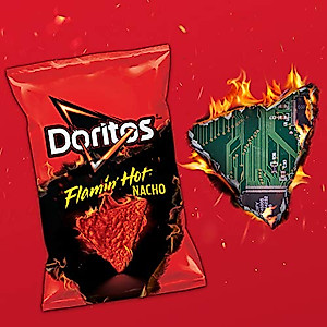 Doritos Flamin' Hot Nacho Flavored Tortilla Chips, 1oz Bags (40 Pack)