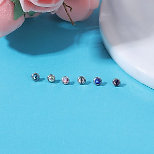 ZS 16G Dermal Surgical Steel Diamond Tops for Men Women Surface Tops Black Gold Microdermal Piercing Jewelry (B:20pcs Tops)
