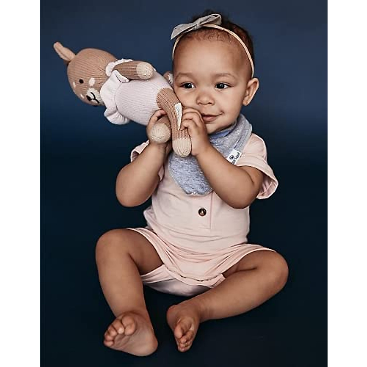 Diaper Squad 100% Organic Cotton Neutral Solid 10-Pack Baby Drool Bandana Bibs for Boys and Girls, Plain Colors